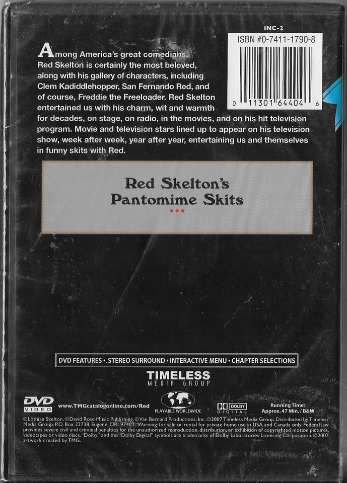 Red Skeleton: Pantomime Skits (DVD, 2010) NEW! 11301644046| eBay