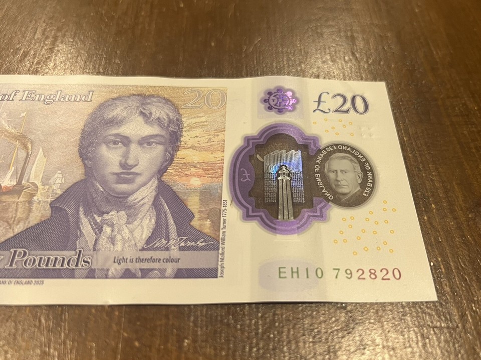 king charles £20 Twenty Pound note Low Serial Number EH10 Rare Great ...