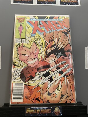 THE UNCANNY X-MEN #213 NEWSSTAND MARVEL COMICS 1987 WOLVERINE ...