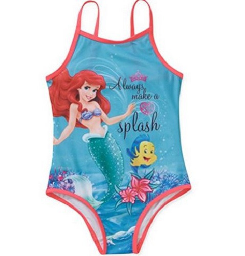 Disney Princess ARIEL Swim Bathing Suit 4 5 FLOUNDER Little Mermaid | eBay