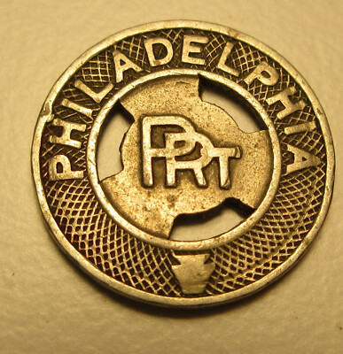 Vintage PRT (Philadelphia Rapid Transit) ~Good for One Fare Token COIN ...