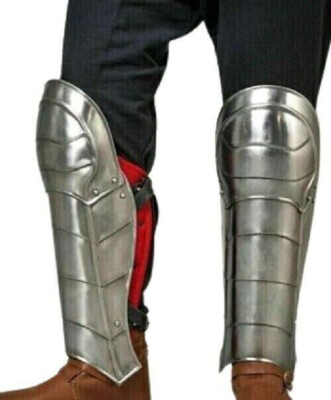 Medieval Knight Armor Greaves Leg plate Armor Steel LARP warrior ...
