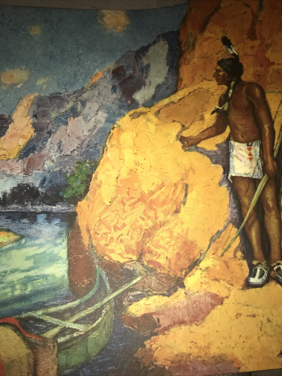 1928 - Indian Rendezvous - Borin Mfg - Chicago - Print - Art - Antique ...