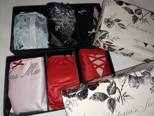 3-PACK VICTORIA SECRET Sexy V string Thong PANTY GIFT Box M L XL NEW shine bling | eBay