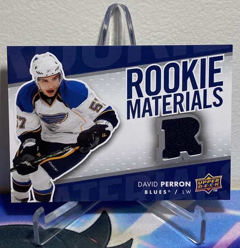 2007-08 Upper Deck Series 2 Hockey DAVID PERRON #RM-DP ROOKIE MATERIALS ...