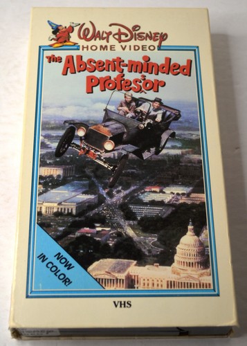 1961 THE ABSENT MINDED PROFESSOR WALT DISNEY HOME VIDEO VHS TAPE IN ...