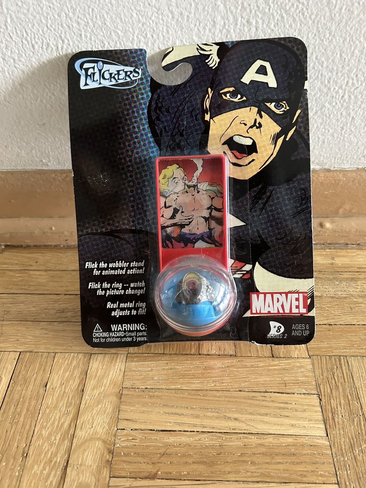 Marvel Flicker Rings Captain America #8 Series 2*Playing Mantis*Factory ...