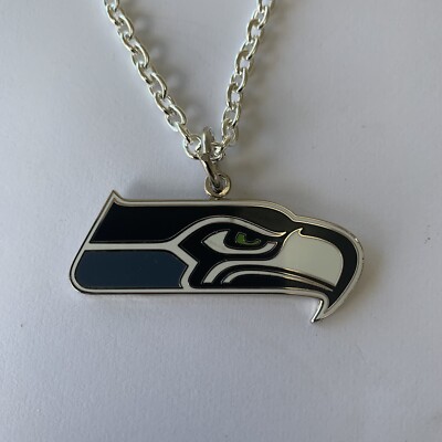 Seattle Seahawks Logo Charm Necklace - NFL Licensed Nice quality chain ...
