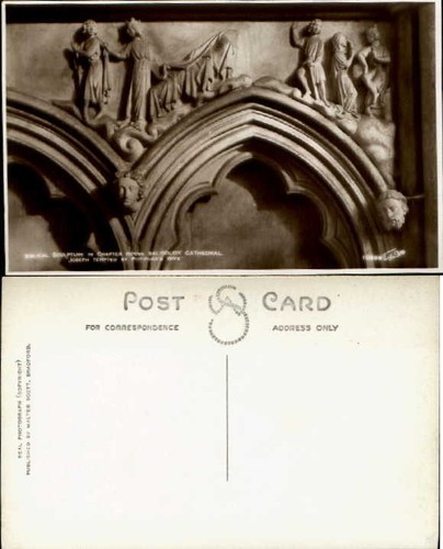 Biblical Sculpture Joseph Tempted Potiphar's Wife Salisbury Cathedral ...