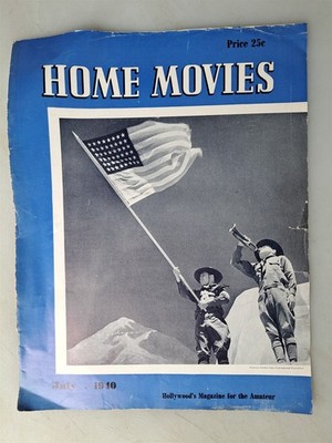 Home Movies Magazine Cover (Only) - July 1940 - U.S. Flag Cover | eBay