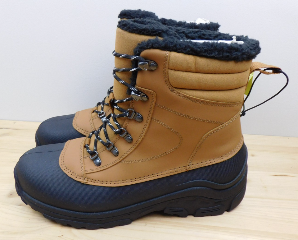 All In Motion Men's Blaise Winter Boots Chestnut Brown/Black Size 11 ...