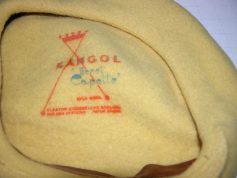 Rare Vintage Kangol Beret Capette in mustard yellow | eBay UK