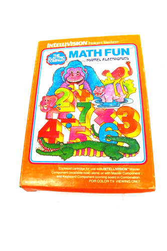 INTELLIVISION HTF GAME MATH FUN COMPLETE IN ORGINAL BOX WITH DIRECTIONS ...