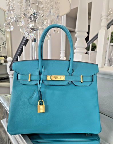 HERMES Epsom Birkin 30 Vert Verone with keys/lock WITH GOLD HARDWARE | eBay