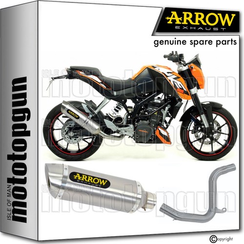 Exhaust rc aluminium steel end cap thunder arrow ktm duke 200 11/14 | eBay