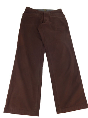 FORNITURE CIVILI WOMENS BROWN COTTON CASUAL PANTS SIZE ITALY 46 (US 10 ...