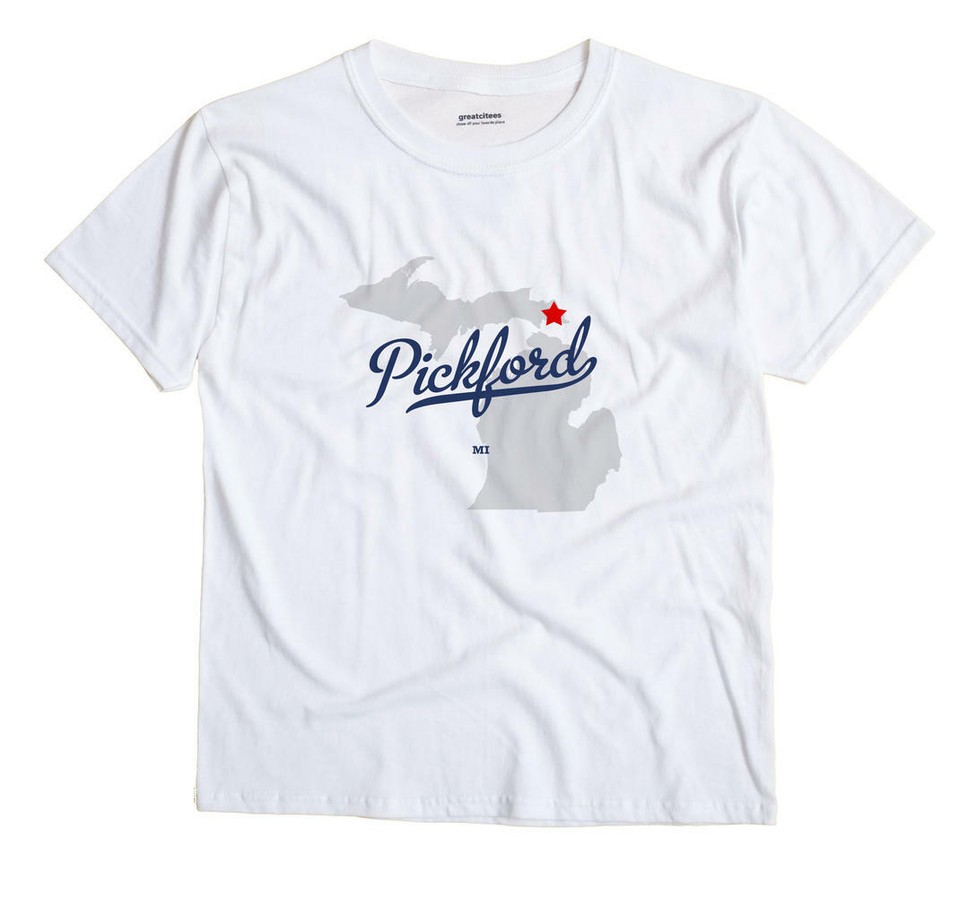 Pickford Michigan MI Mich T-Shirt MAP | eBay