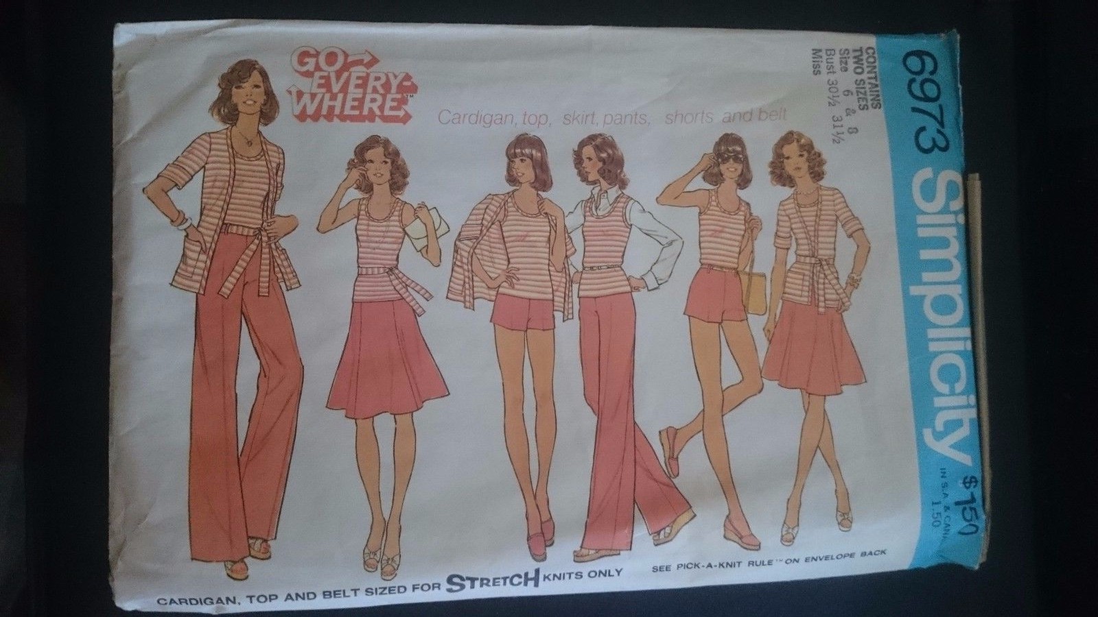 Vintage Sewing Pattern Simplicity 6973 Misses Go Everywhere NIP | eBay