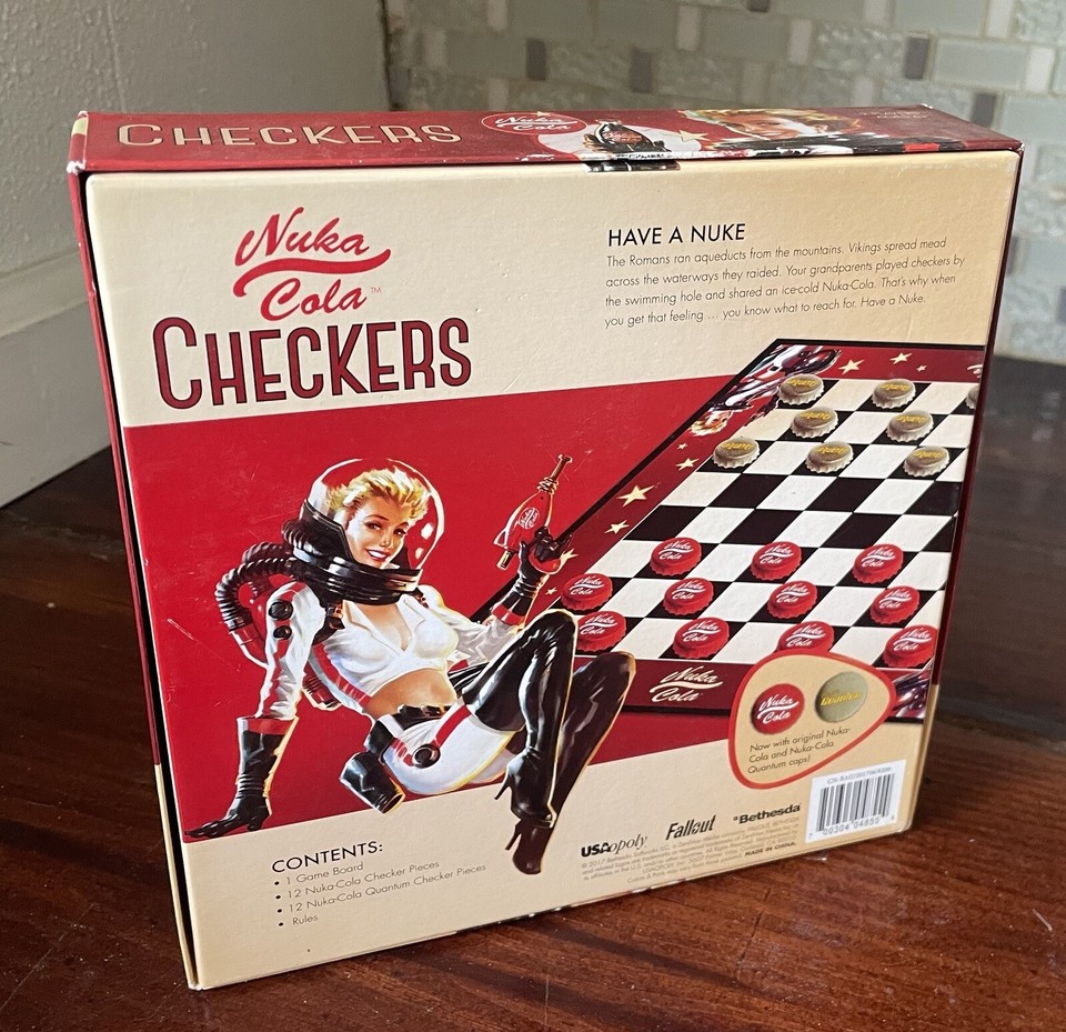 Fallout Nuka Cola 24 Checkers Set Quantum & Regular USAopoly | eBay