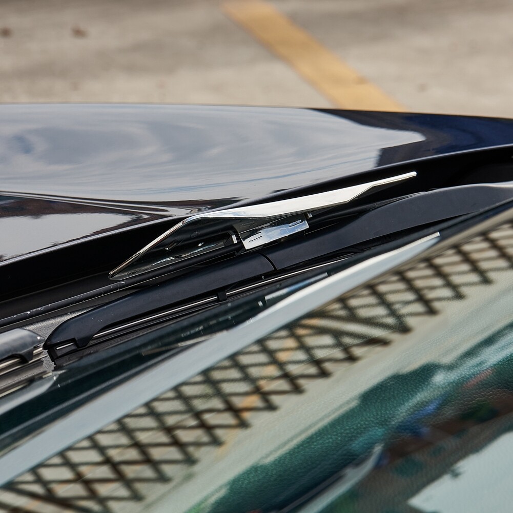 2x Black Car Windshield Wiper Wing Blade Spoiler Presser Wing Pressure ...