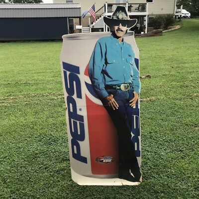 Vtg Richard Petty Nascar Cardboard Cutout Standup Pepsi Nascar 72” x 29 ...