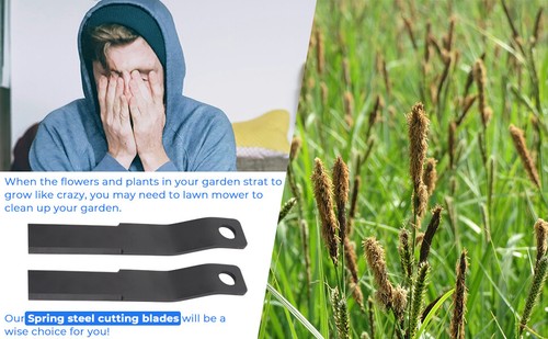 2X Spring Steel Skid Steer Brush Cutter Cutting Blade For Use w/ AGT ...