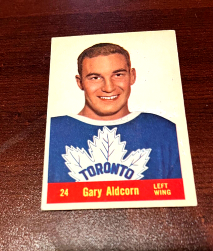 1957-58 Parkhurst #24 Gary Aldcorn Toronto Maple Leafs | eBay