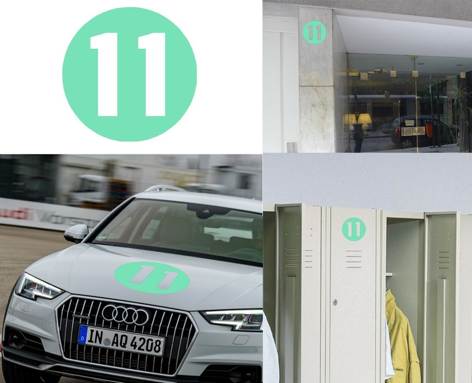 Number 11, Sticker Vinyl, Version Via B | eBay