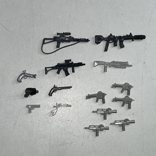 15 Action Figure Weapons Guns Rifles Pistols Accessories Lot GI Joe ...