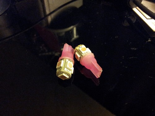 Special Pink Purple T10 2 pcs LED Light Bulbs 168 194 2825 921 Interior ...