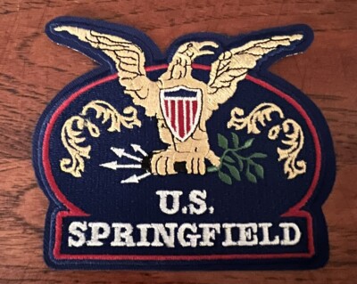 Vintage U.S.A. Patch. Gold Eagle. Never Used U.S. Springfield 4” X 4 ...