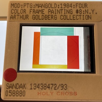 Robert Mangold “Four Color Frame” Modern American Art 35mm Slide | eBay