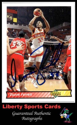 1993-94 Upper Deck Duane Ferrell #166 Authentic Autographed Card ...
