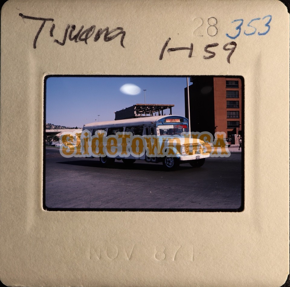 Vtg 1987 Bus Slide 1-159 Tijuana Mexico X4A033 | eBay