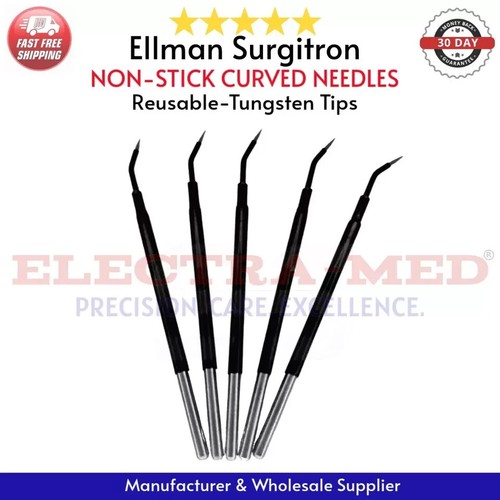 Ellman Reusable Curved Needle Electrode Electrocautery Tip Non-Stick ...