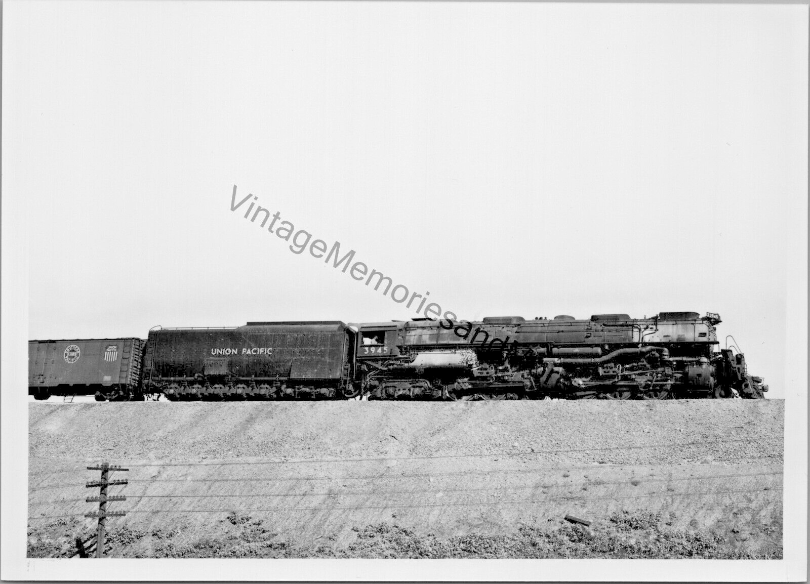 Vintage Union Pacific Railroad UP 3945 Steam Locomotive T2-260 | eBay
