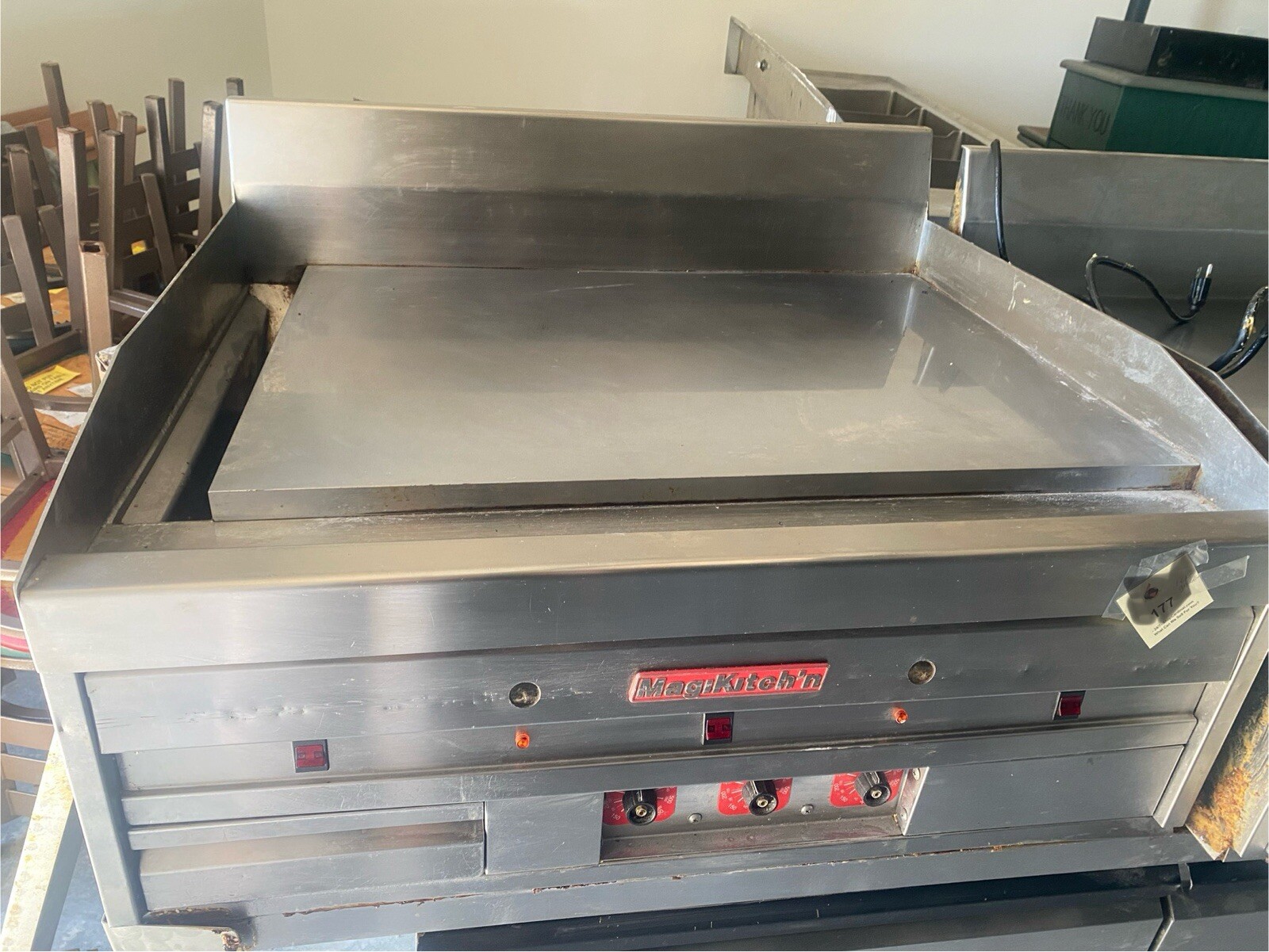 36” Magikitch’n Flat Griddle Magic Kitchen MSRP$12k New Nice 1” steel ...