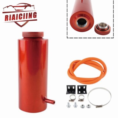 Universal Red Radiator Coolant Aluminum Catch Tank Overflow Reservoir ...
