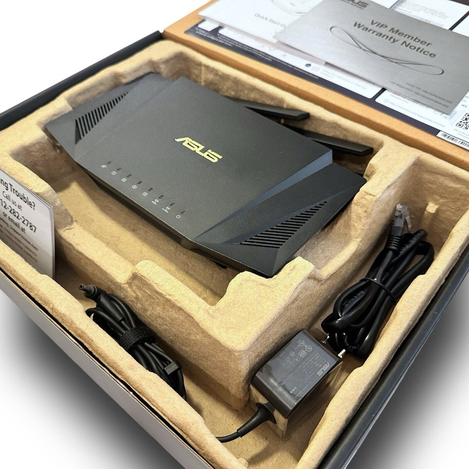 ASUS RT-AX58U AX3000 Dual Band Gaming WIFI 6 Wireless Router | eBay