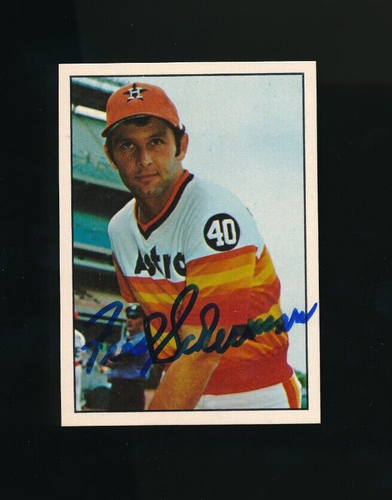 1975 SSPC Hand cut sample card #10 Fred Scherman signed auto autograph ...