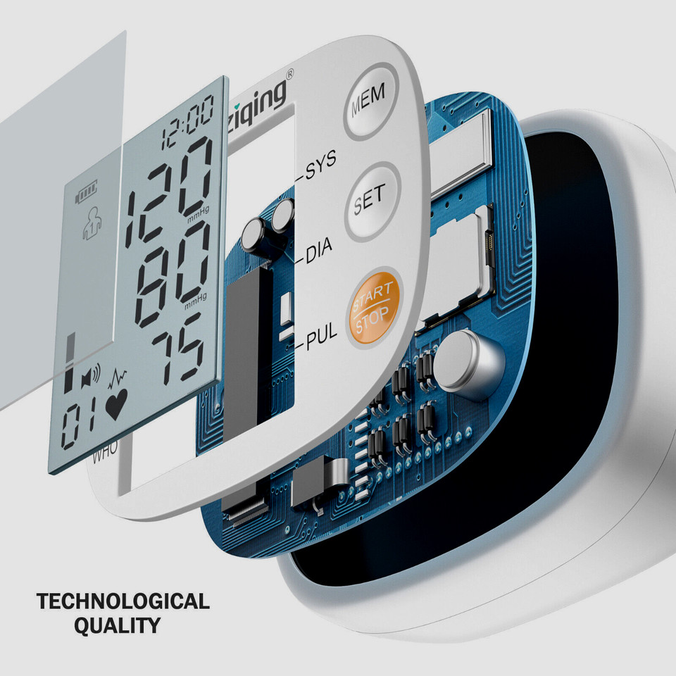 Automatic Wrist Blood Pressure Monitor BP Cuff Heart Rate Machine | eBay