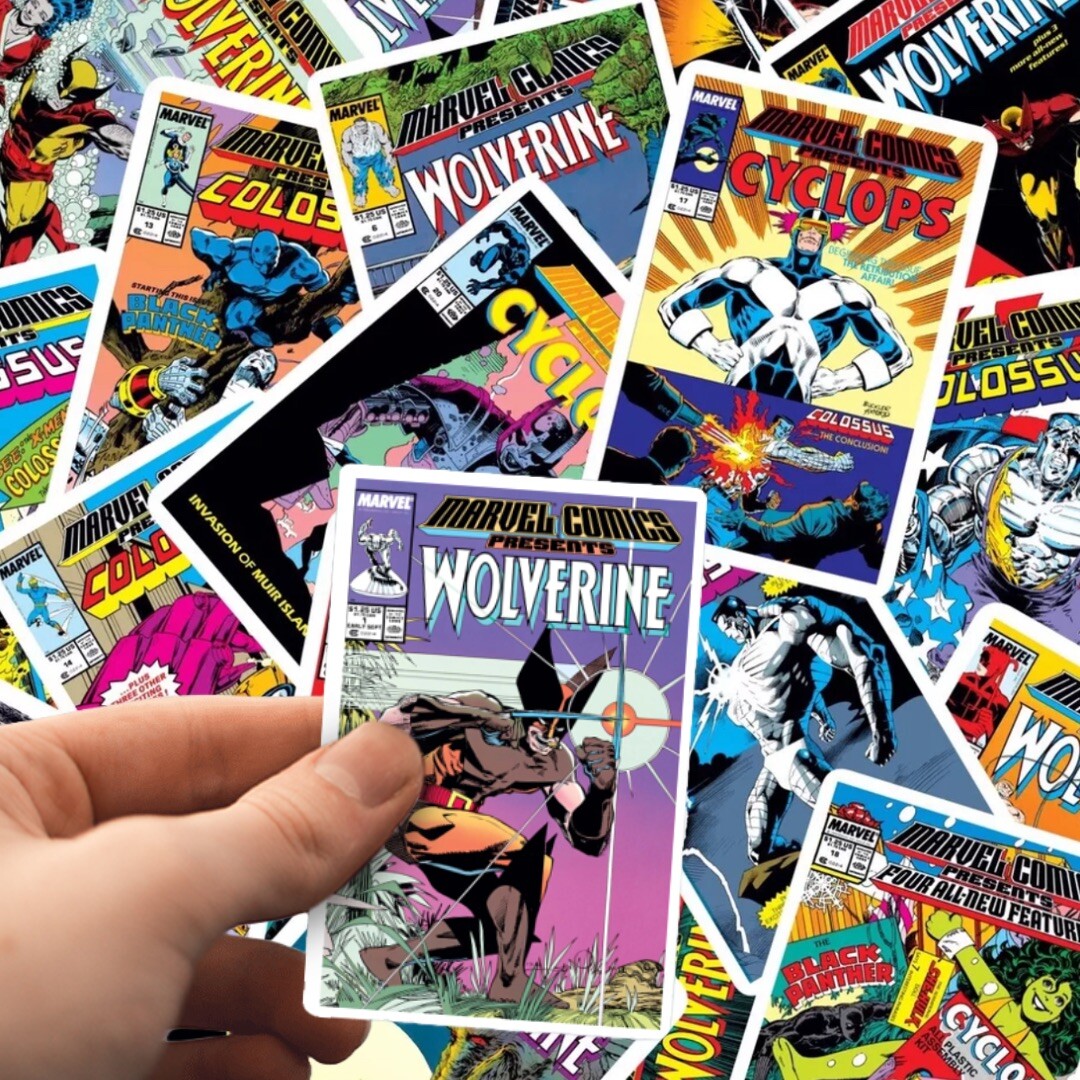 40 Marvel Presents Skateboard Stickers Vinyl Laptop Decals Collection ...