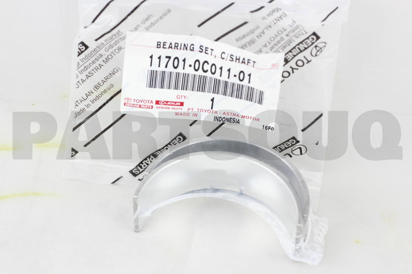 117010C01101 Genuine Toyota BEARING, CRANKSHAFT 11701-0C011-01 | eBay