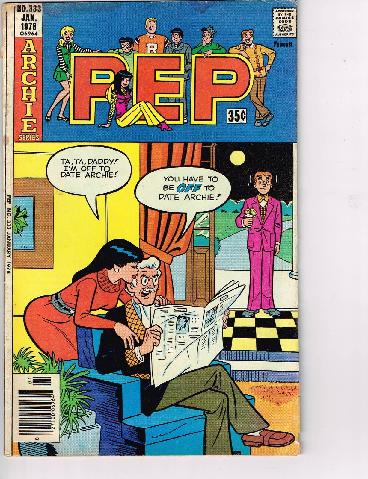Vintage Comic Book Archie Series PEP No. 333 Jan. 1978 | eBay