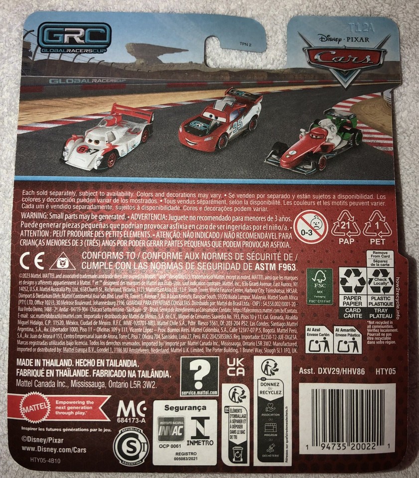 Disney Pixar Cars CARLA VELOSO GRC #8 NEW 2024 Diecast Global Racers ...