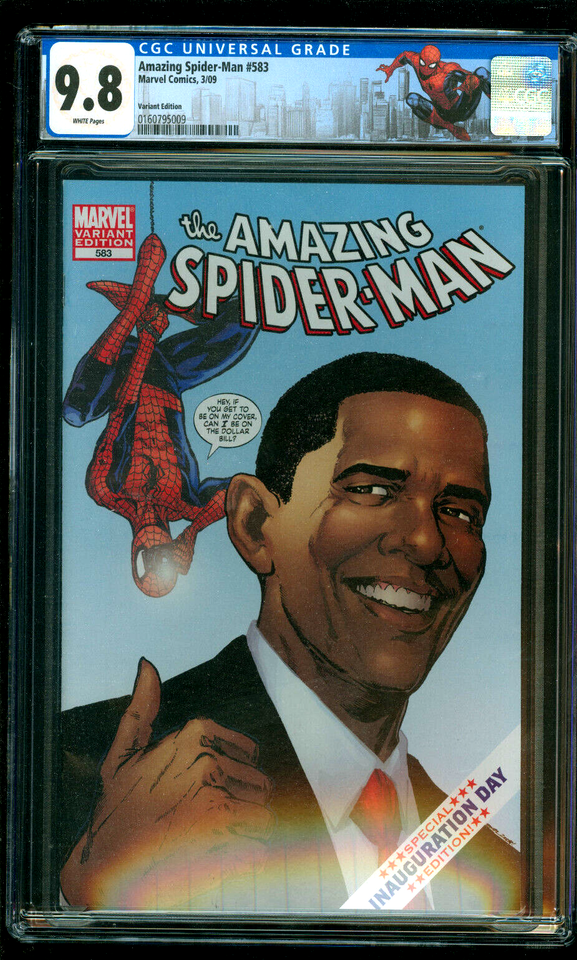 AMAZING SPIDER-MAN #583 Barack Obama CGC 9.8 1st 2nd 3rd 4th 5th Print ...
