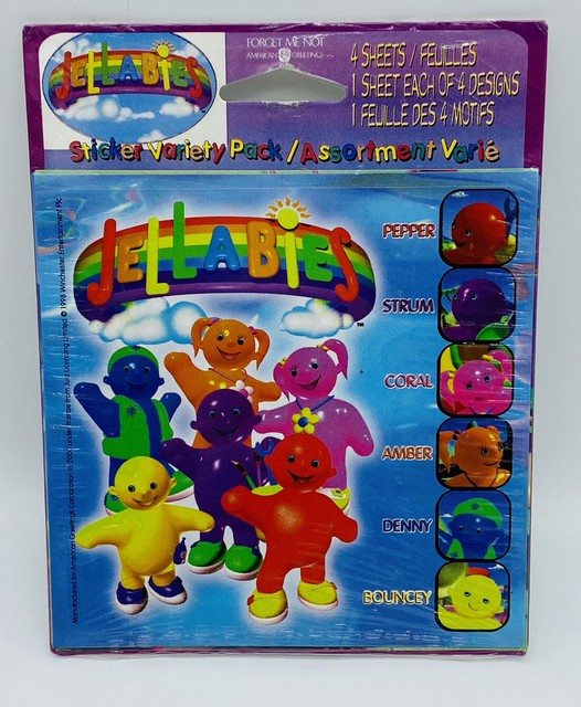 5 Pkgs Jellabies Jellikins Stickers Pepper Strum Coral Amber Denny ...