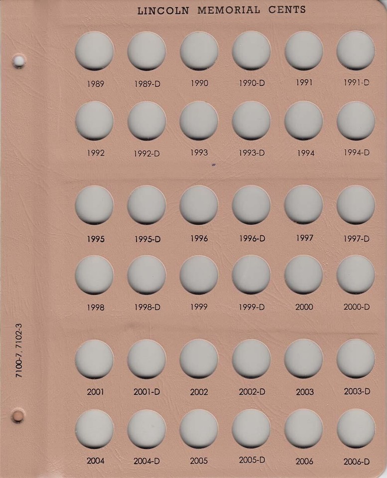 Dansco Coin Album 7100 US Lincoln Cents 1909-2009 New Long Term Storage ...