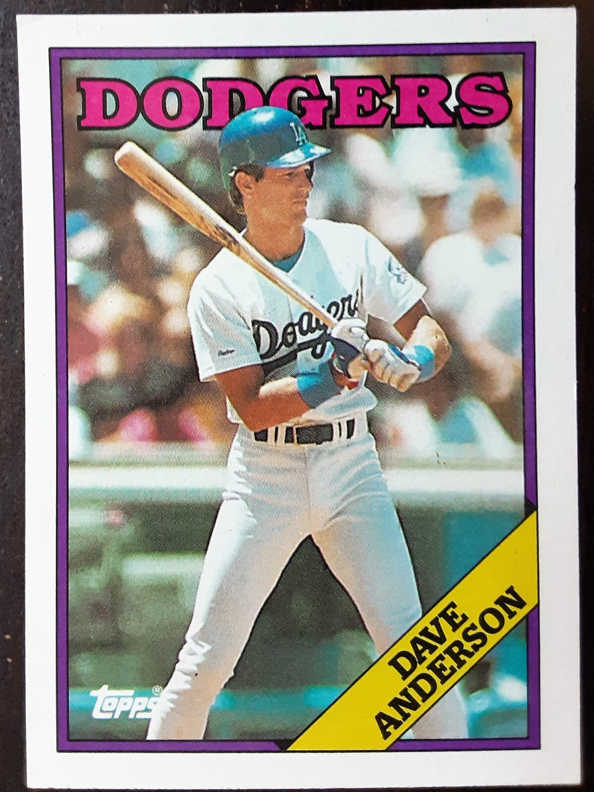 1988 Topps #456 Dave Anderson 3rd Base & Shortstop L.A. Dodgers FREE ...