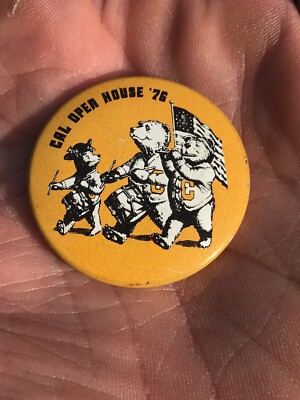 Vintage Cal Berkeley 1976 Open House Pin Back | eBay